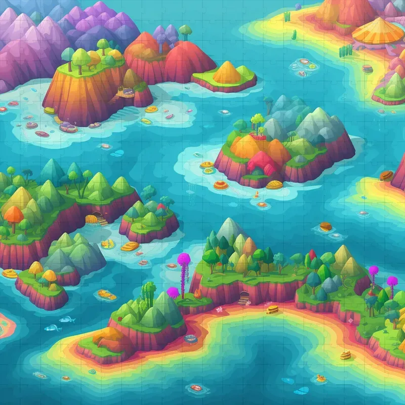 2D Pixel Game Location Asset Concept Art Midjourney Prompt | PromptBase