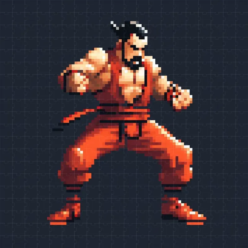 2D Pixel Fighting Characters For RPGs Midjourney Prompt | PromptBase