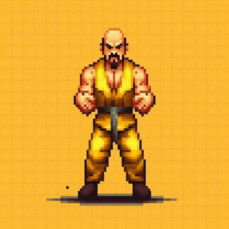 2D Pixel Fighting Characters For RPGs Midjourney Prompt | PromptBase