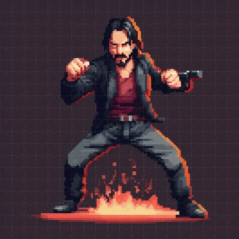 2D Pixel Fighting Characters For RPGs Midjourney Prompt | PromptBase