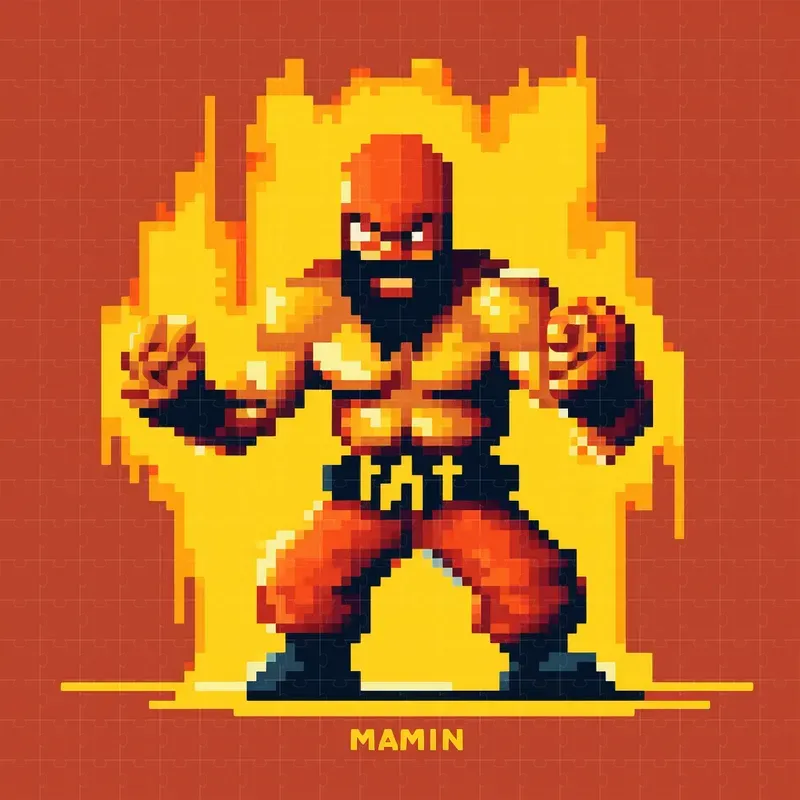 2D Pixel Fighting Characters For RPGs Midjourney Prompt | PromptBase