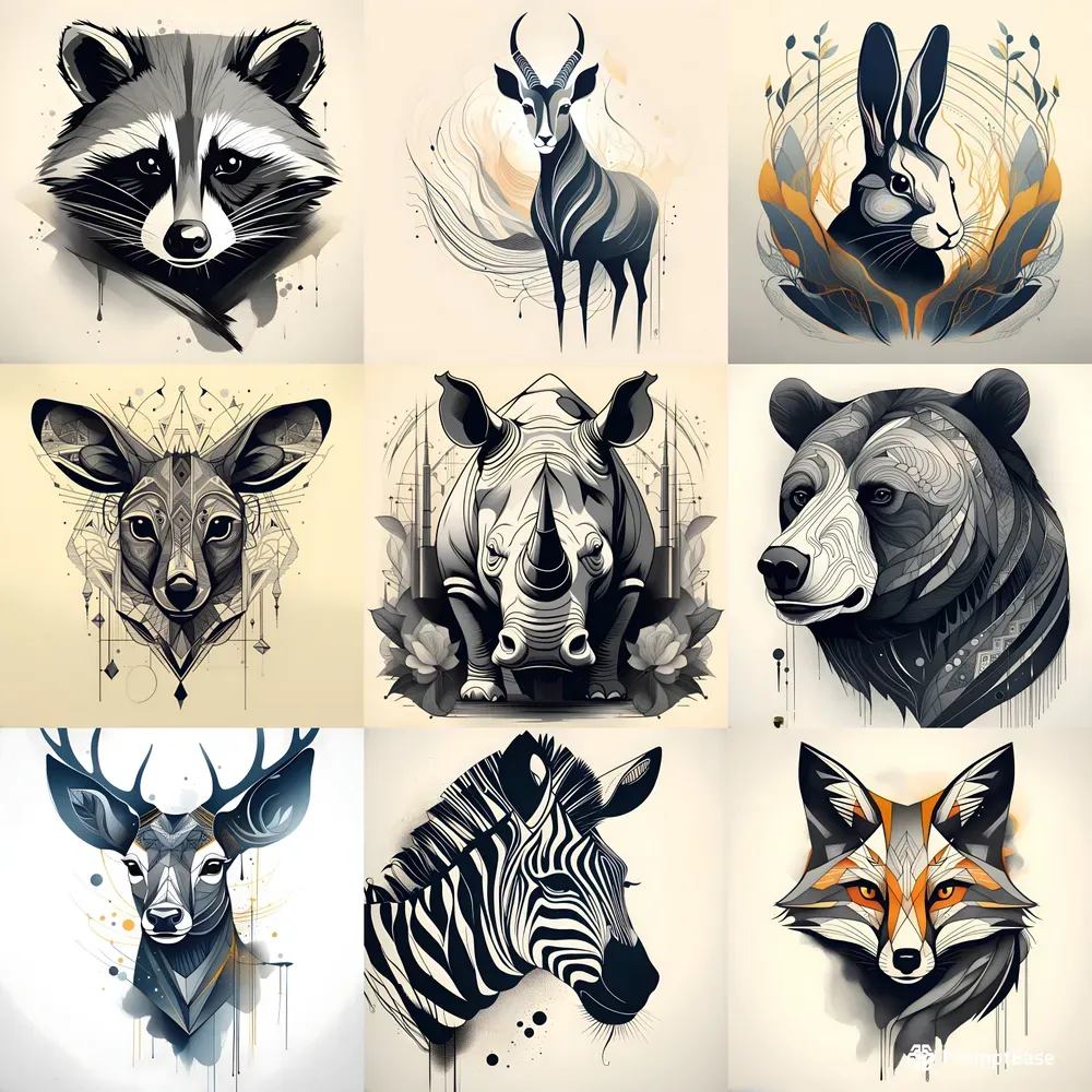 Graphics Animal Wallpaper Art Stable Diffusion Prompt | PromptBase