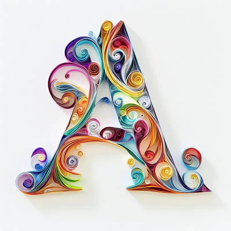 Detailed Vibrant Letter Cutout Designs Midjourney Prompt | PromptBase