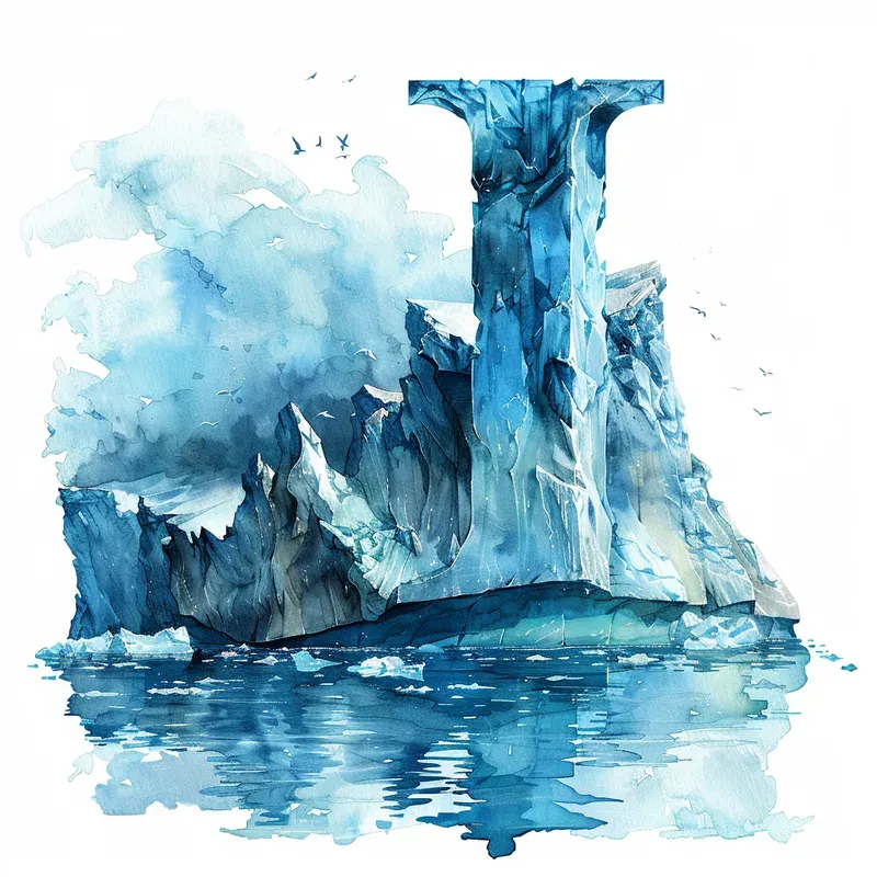 Arctic Letters Iceberg Elegances Midjourney Prompt | PromptBase