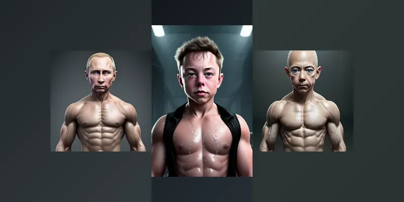 Celebrities As Children Bodybuilders Stable Diffusion Prompt | PromptBase