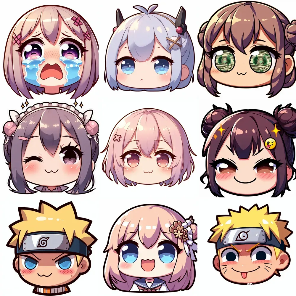 Anime Emojis DALL·E Prompt | PromptBase