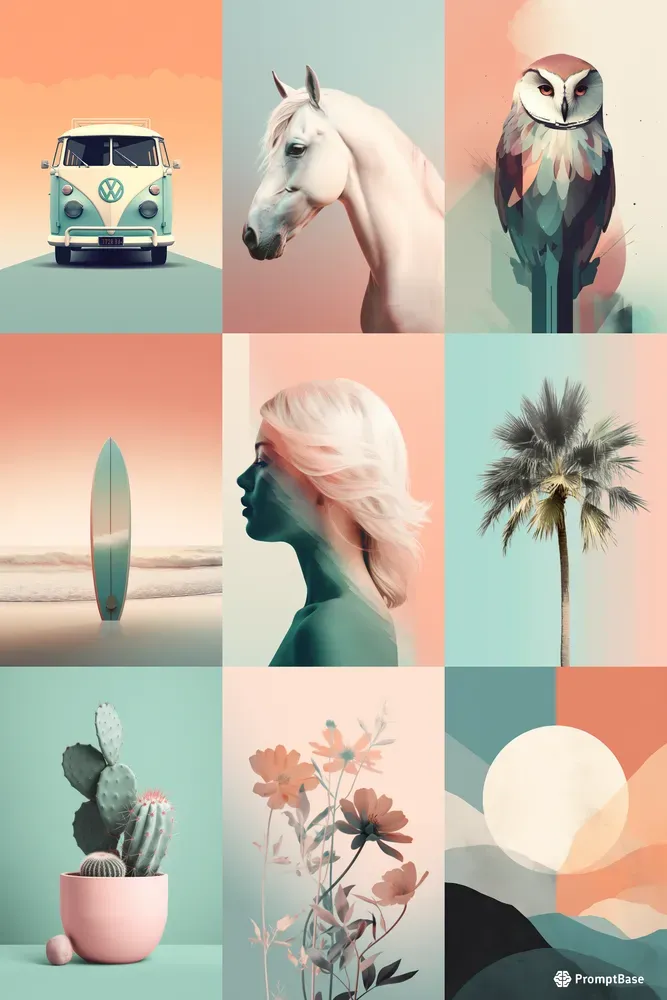 Aesthetic Poster Wall Art Designs Midjourney Prompt | PromptBase