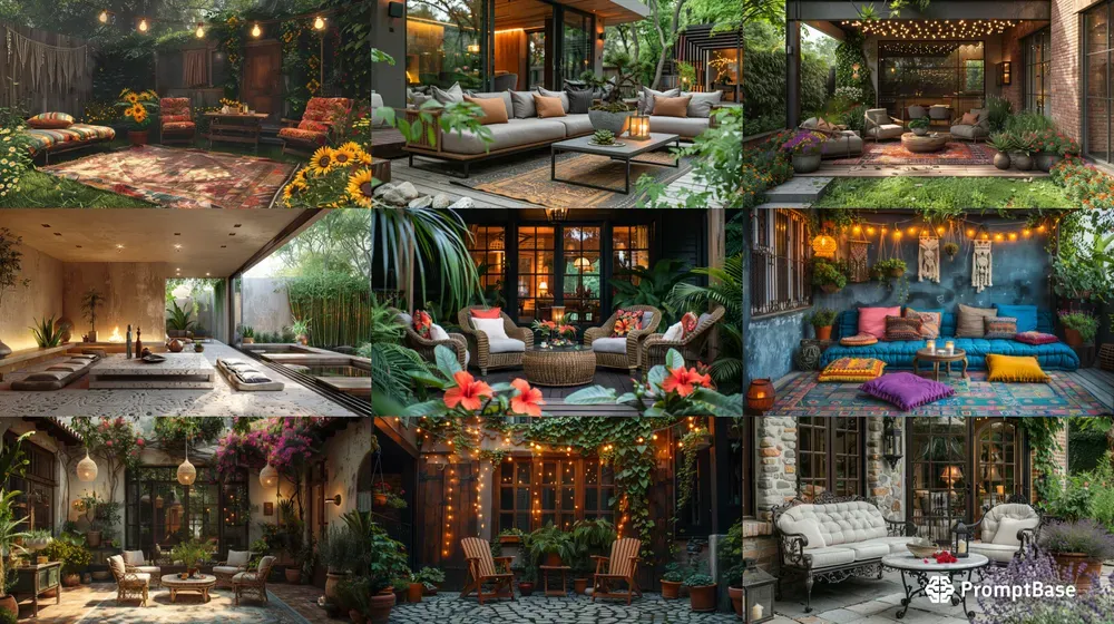 Patios Magic Midjourney Prompt | PromptBase