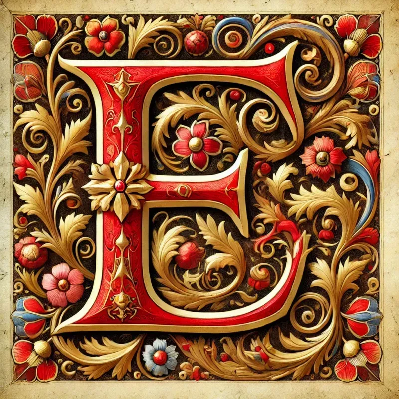 Medieval Manuscript Illuminated Letters DALL·E Prompt | PromptBase