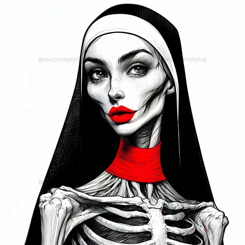 Creepy Ink Drawings DALL·E Prompt | PromptBase