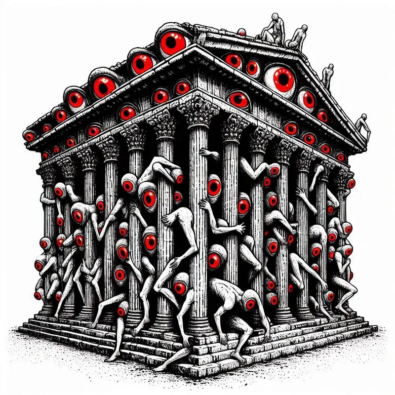 Creepy Ink Drawings DALL·E Prompt | PromptBase