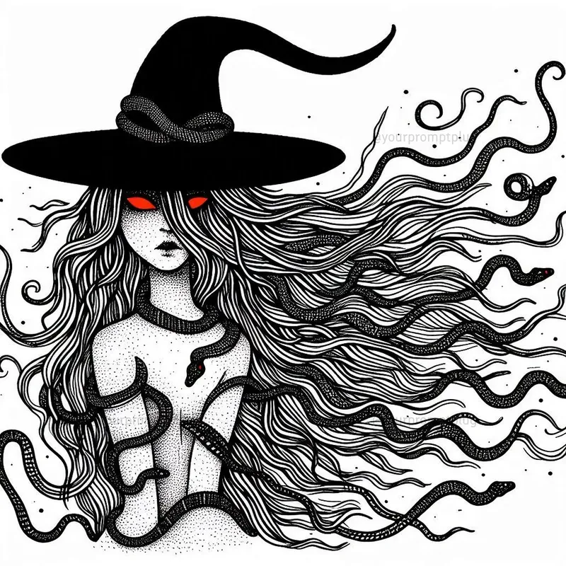 Creepy Ink Drawings DALL·E Prompt | PromptBase