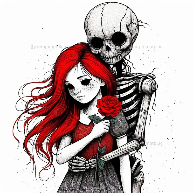 Creepy Ink Drawings DALL·E Prompt | PromptBase