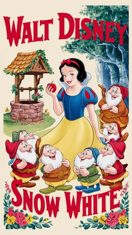 Vintage Disney Movie Posters Ideogram Prompt | PromptBase