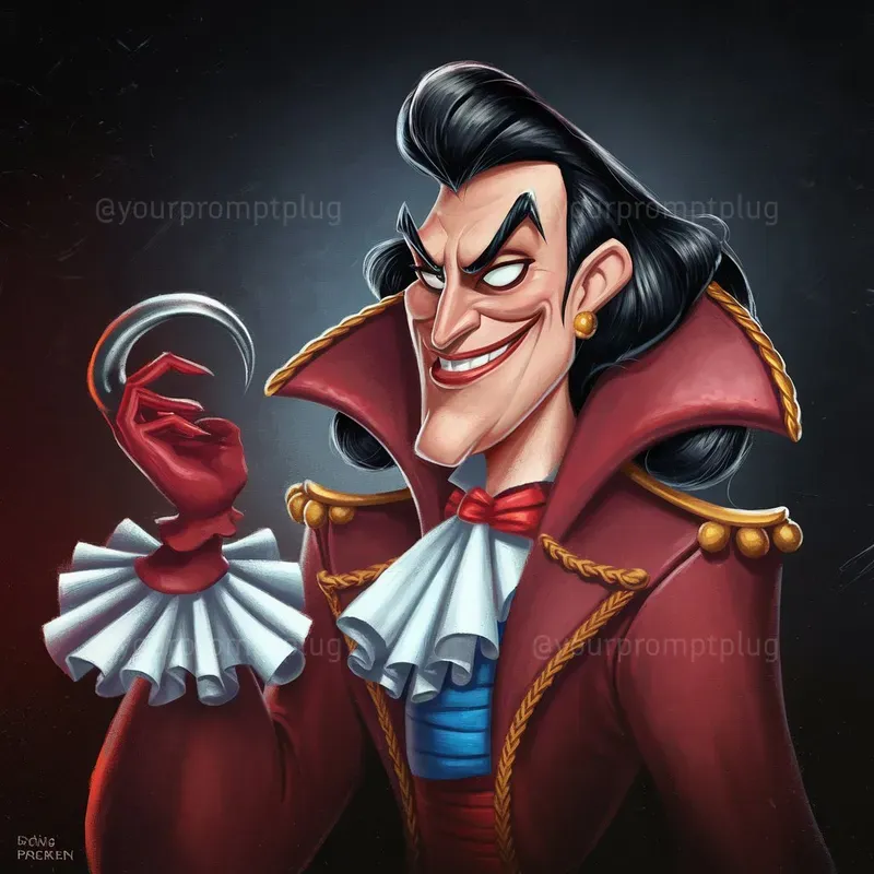 Disney Villain Portrait Makers Ideogram Prompt | PromptBase