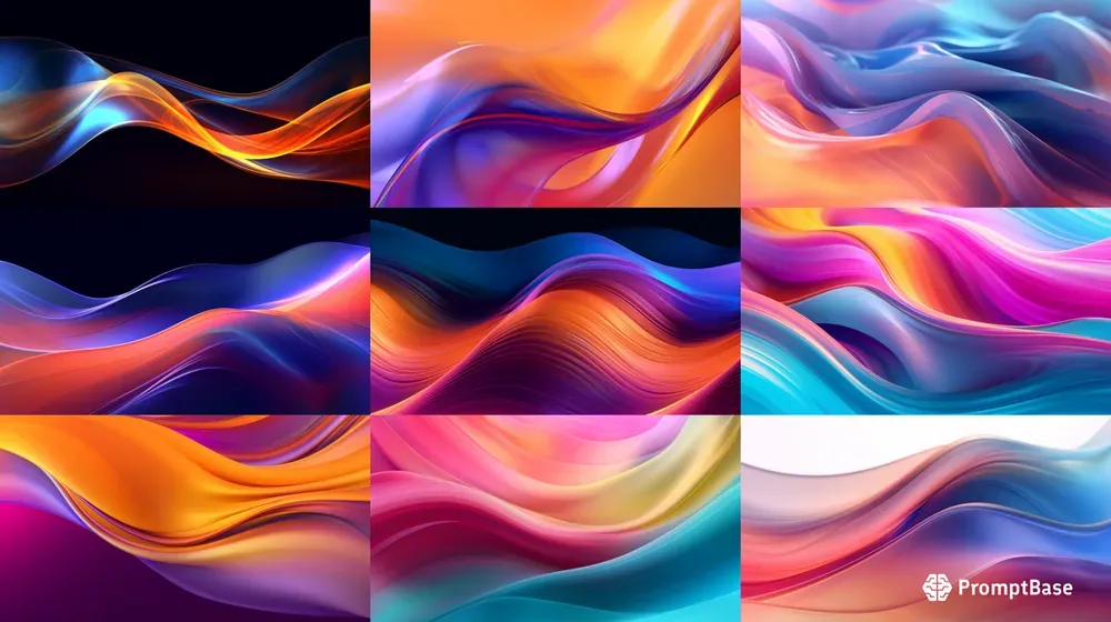Abstract Waves Backgrounds Midjourney Prompt | PromptBase