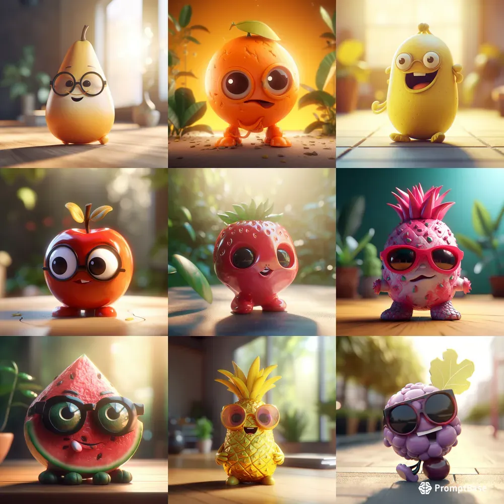 Fruit Expression Packs Midjourney Prompt | PromptBase