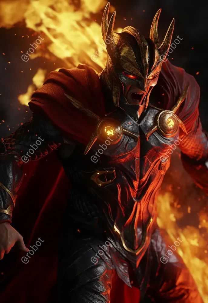 High Definition Demonic Marvel Heroes Midjourney Prompt | PromptBase