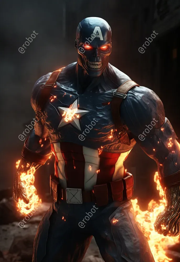 High Definition Demonic Marvel Heroes Midjourney Prompt | PromptBase