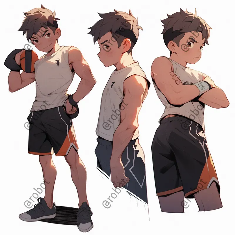 Dynamic 2D Character Poses Midjourney Prompt | PromptBase