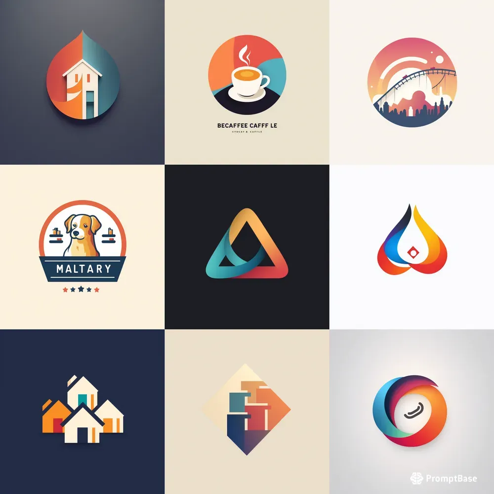 Minimalist Logo Designs Midjourney Prompt | PromptBase