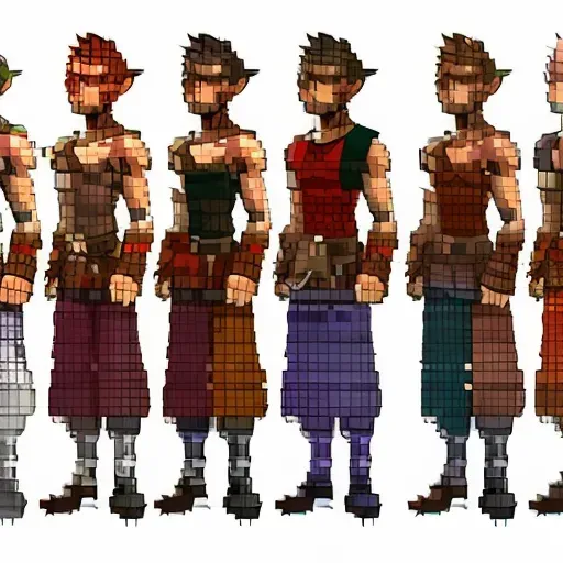 Character Sprite Sheets Stable Diffusion Prompt | PromptBase