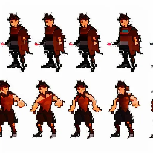 Character Sprite Sheets Stable Diffusion Prompt | PromptBase