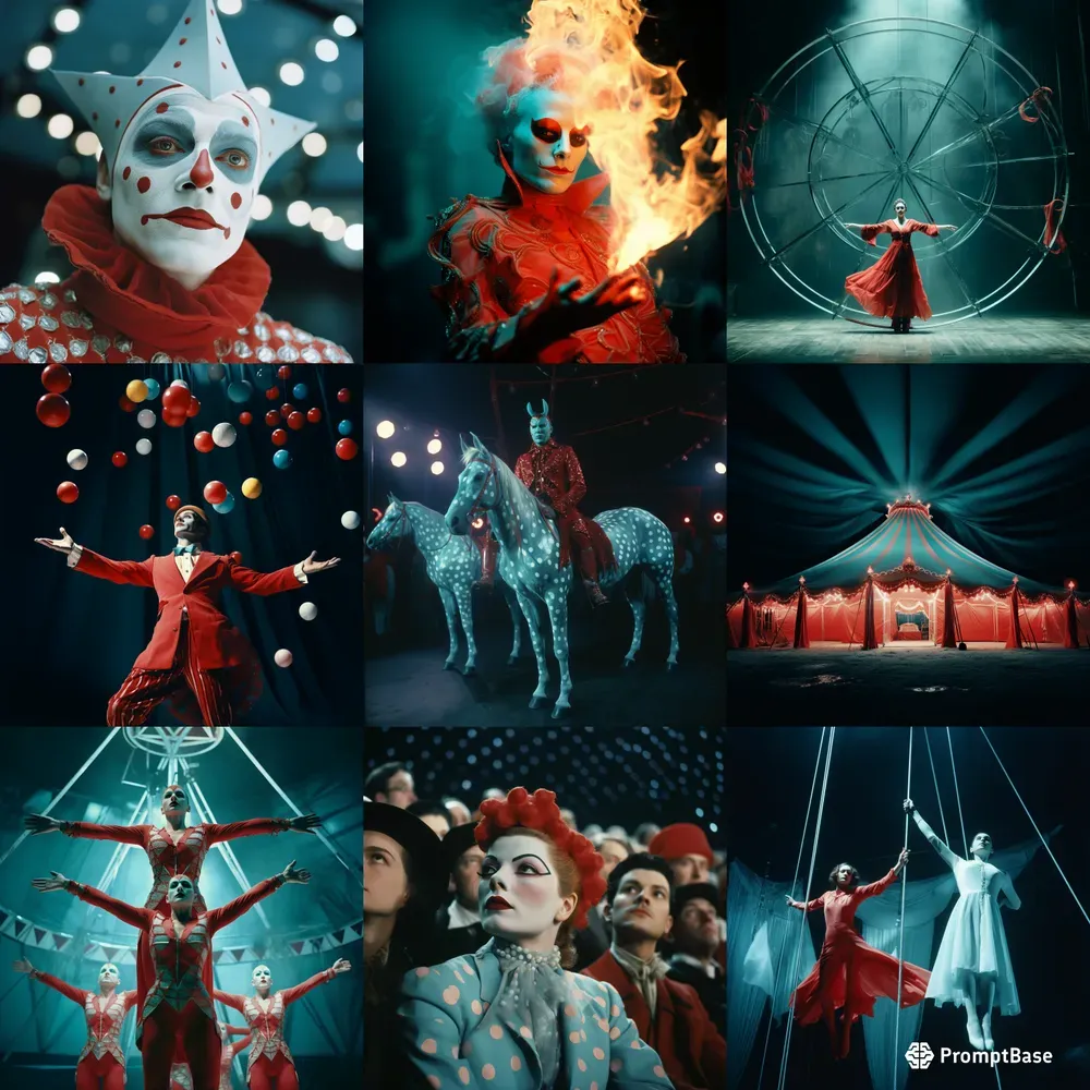 The Celestial Circus Midjourney Prompt | PromptBase