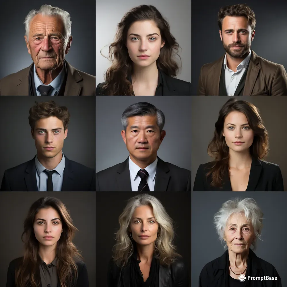 Your Id Photo Portraits Headshots Midjourney Prompt | PromptBase