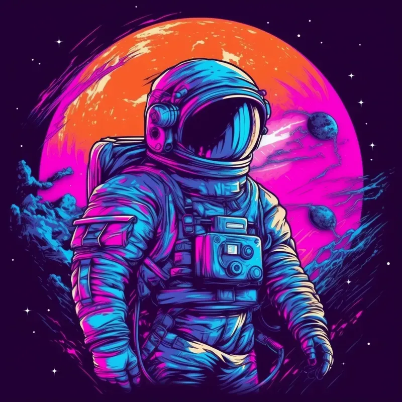 Synthwave Screen Print Tees Midjourney Prompt | PromptBase
