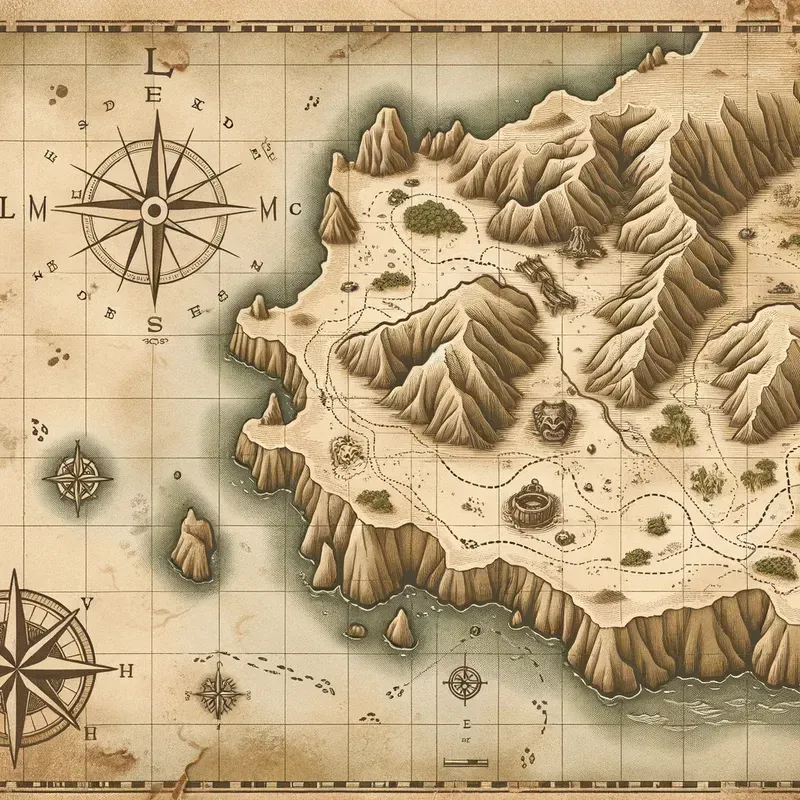 Pirate Treasure Map Drawings DALL·E Prompt | PromptBase