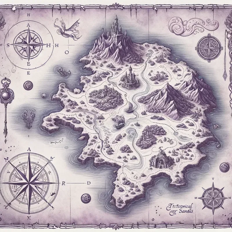 Pirate Treasure Map Drawings DALL·E Prompt | PromptBase