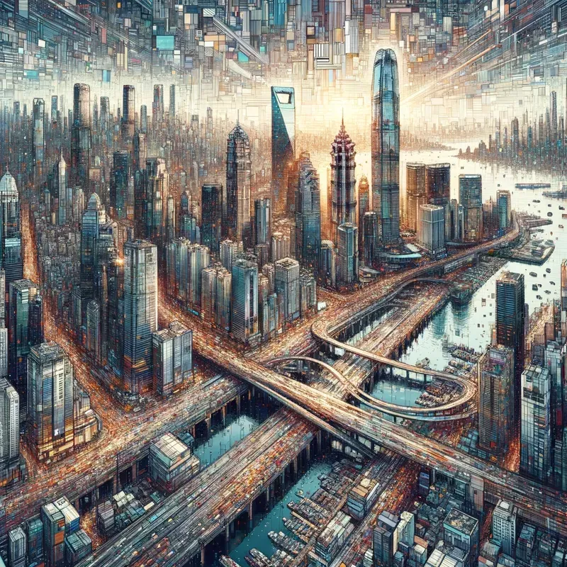 Future Tech Mosaic Graffiti Artworks DALL·E Prompt | PromptBase