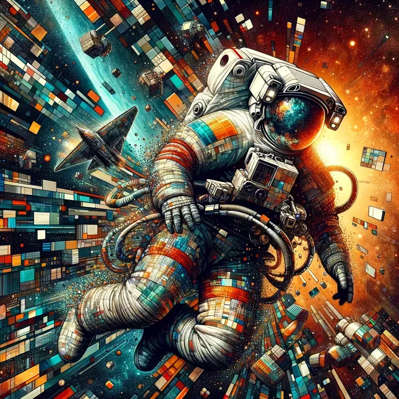 Future Tech Mosaic Graffiti Artworks DALL·E Prompt | PromptBase