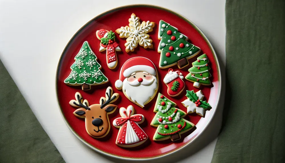 Holiday Cookies In Vibrant Colors DALL·E Prompt | PromptBase