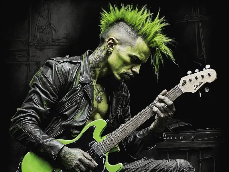 Toxic Punk Character Illustration Art Leonardo Ai Prompt | PromptBase