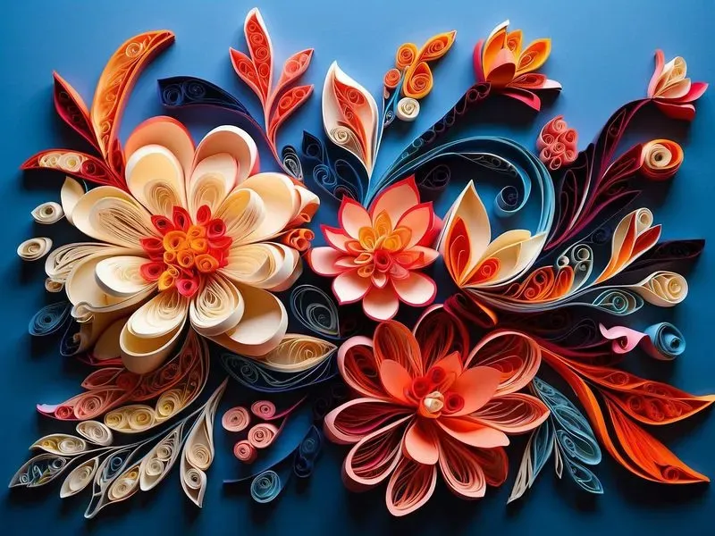 Vibrantly Colored Paper Quilling Artworks Leonardo Ai Prompt | PromptBase