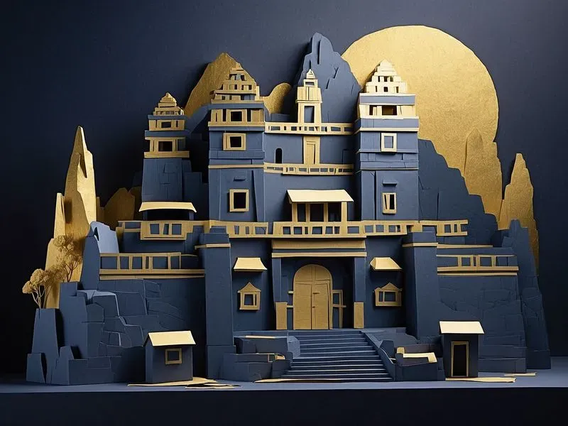 Iconic Structures Paper Buildings Leonardo Ai Prompt | PromptBase