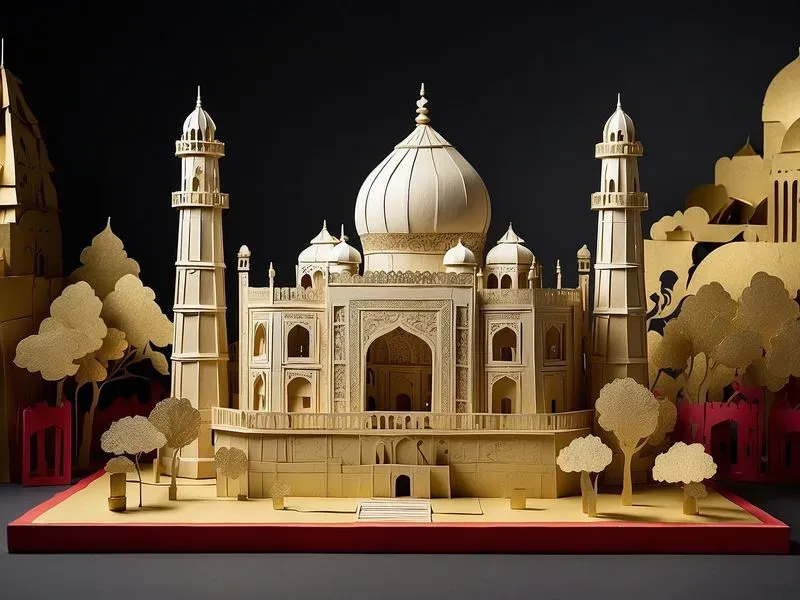 Iconic Structures Paper Buildings Leonardo Ai Prompt | PromptBase