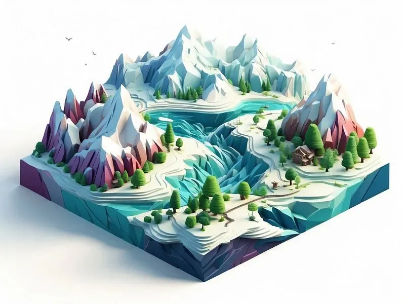 3D Isometric Islands In Seasons Leonardo Ai Prompt | PromptBase