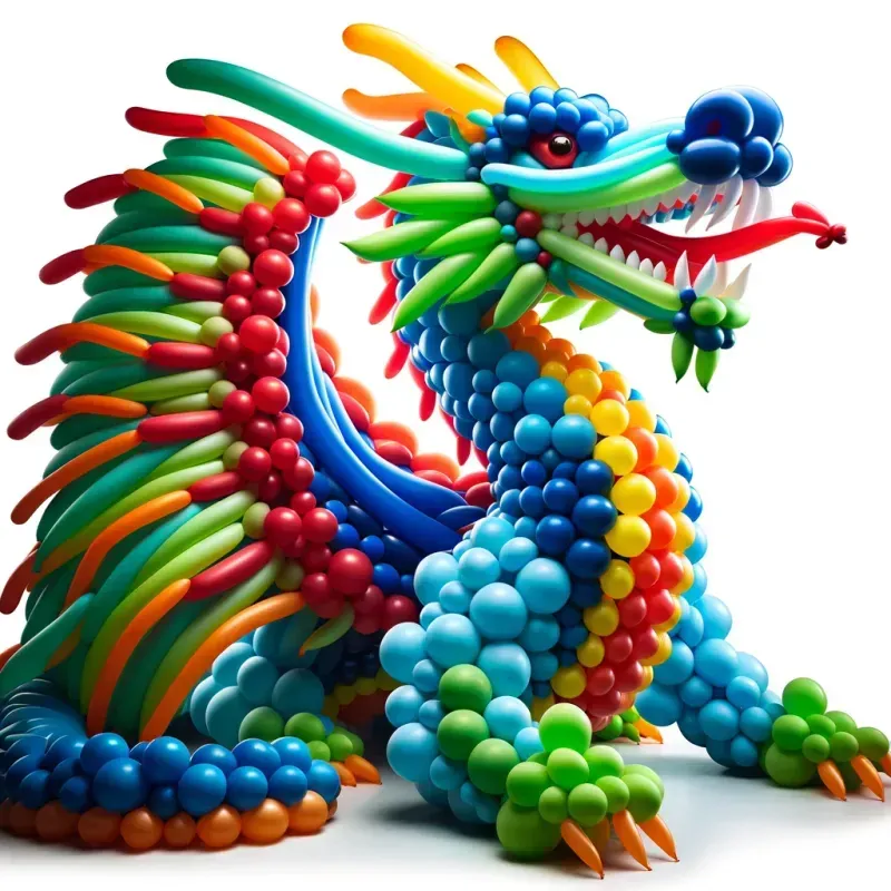Colorful Balloon Art DALL·E Prompt | PromptBase