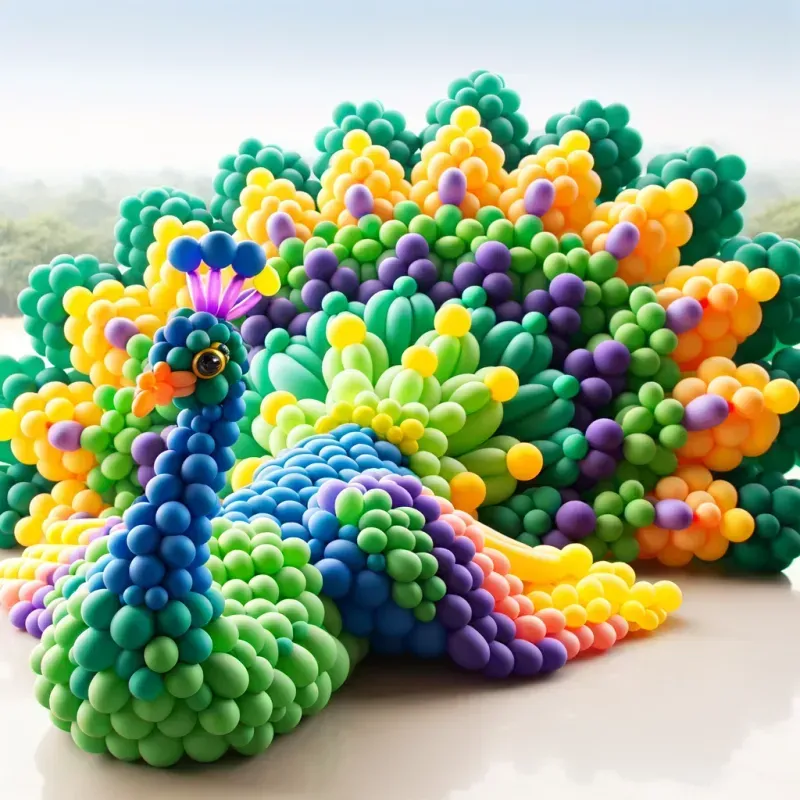 Colorful Balloon Art DALL·E Prompt | PromptBase