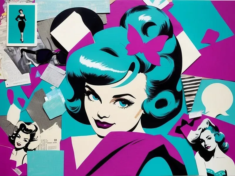 Pop Art Collages 1950s 1960s Leonardo Ai Prompt | PromptBase