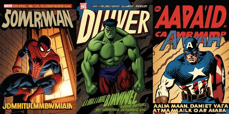 Vintage Comic Book Cover Designs Midjourney Prompt | PromptBase