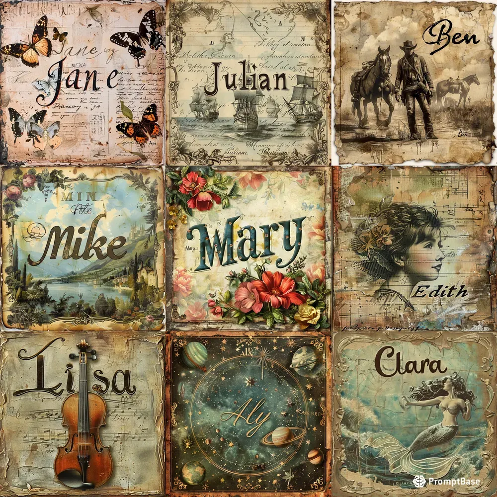 Vintage Signatures From Journal Pages Midjourney Prompt | PromptBase