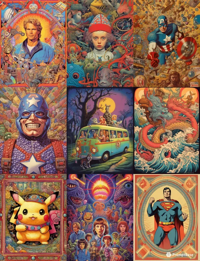 Superhero Trading Cards Midjourney Prompt | PromptBase