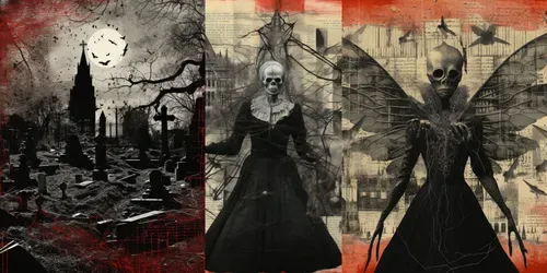 Horror Collages Art Midjourney Prompt | PromptBase