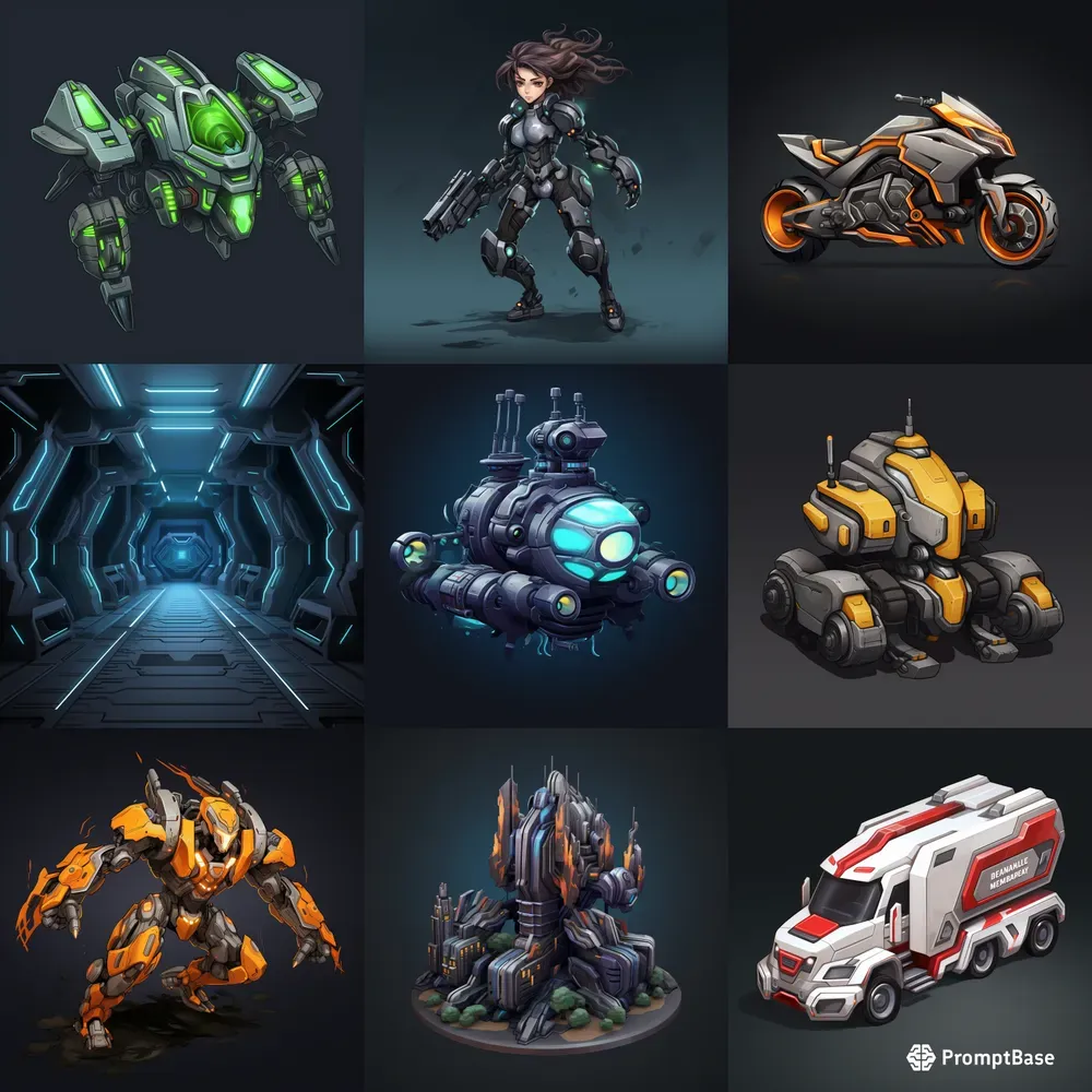 Cartoon Mecha Robots Midjourney Prompt | PromptBase