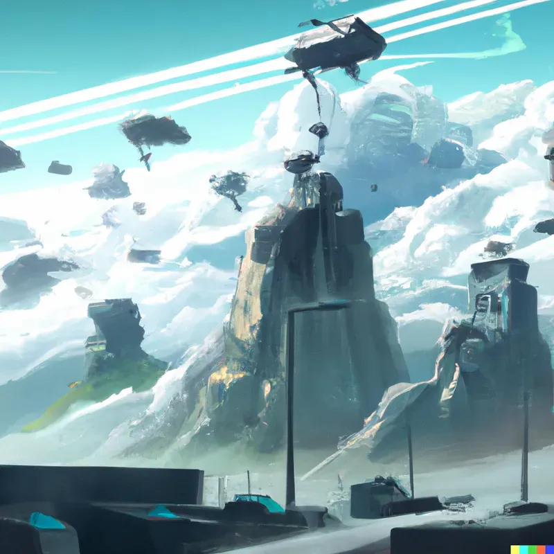 Futuristic City Concept Art Creator DALL·E Prompt | PromptBase