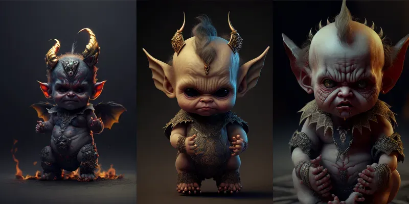 Demon Babies Midjourney Prompt | PromptBase